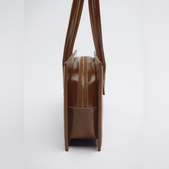 Zara | Bags | Zara Leather Shoulder Bag Rectangular Shaped Bloggers ...
